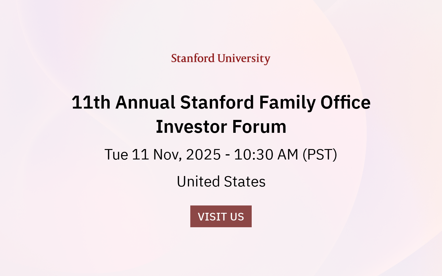 11th Annual Stanford Family Office Investor Forum